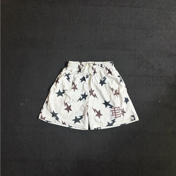 Eric Emanuel | Shorts | Eric Emanuel X Bape Star Shorts Whitenavybrown ...